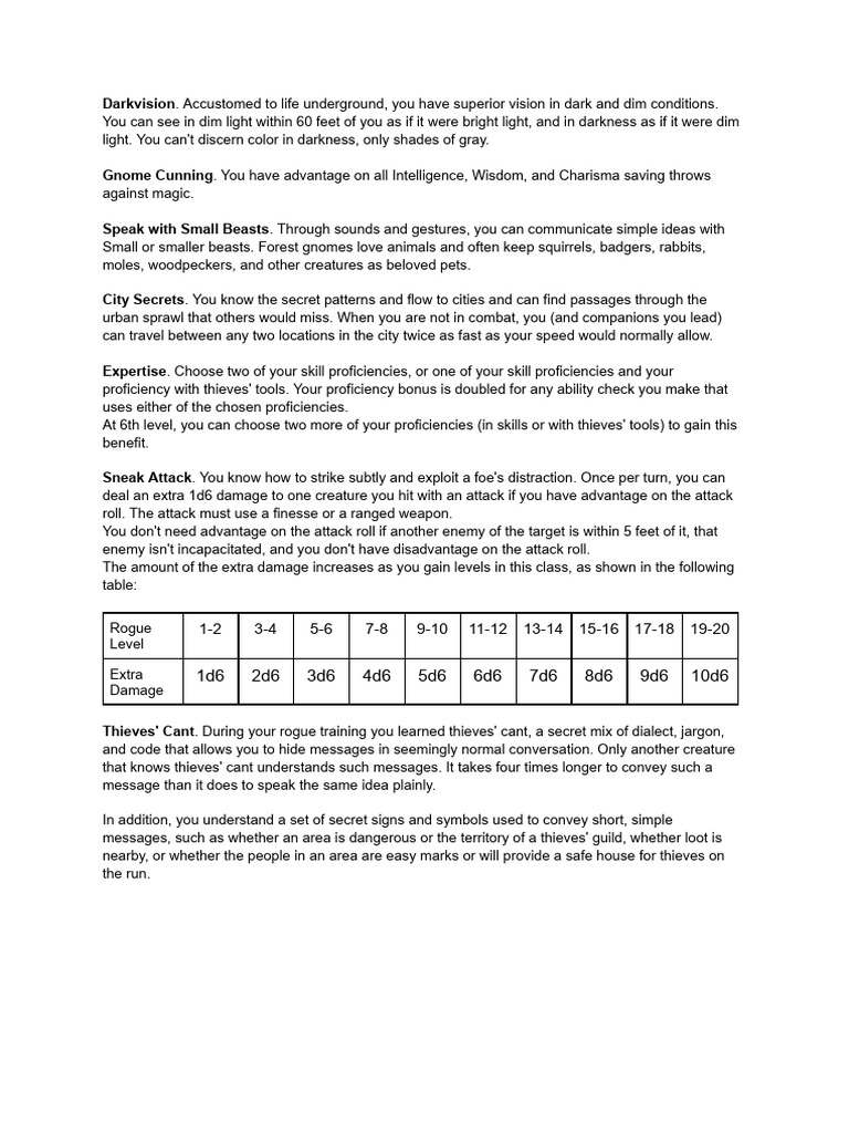 DND Helper Stuff | PDF