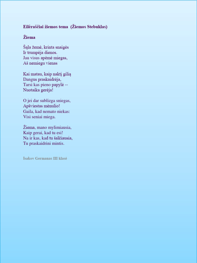 Zemos Stebuklas | PDF