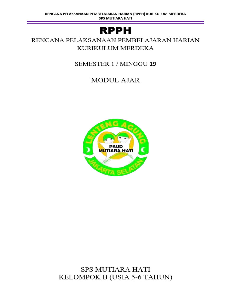 RPPH Tanaman Daun B | PDF