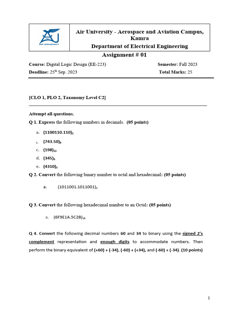 Assignment 01 | PDF Assignment 01 | PDF