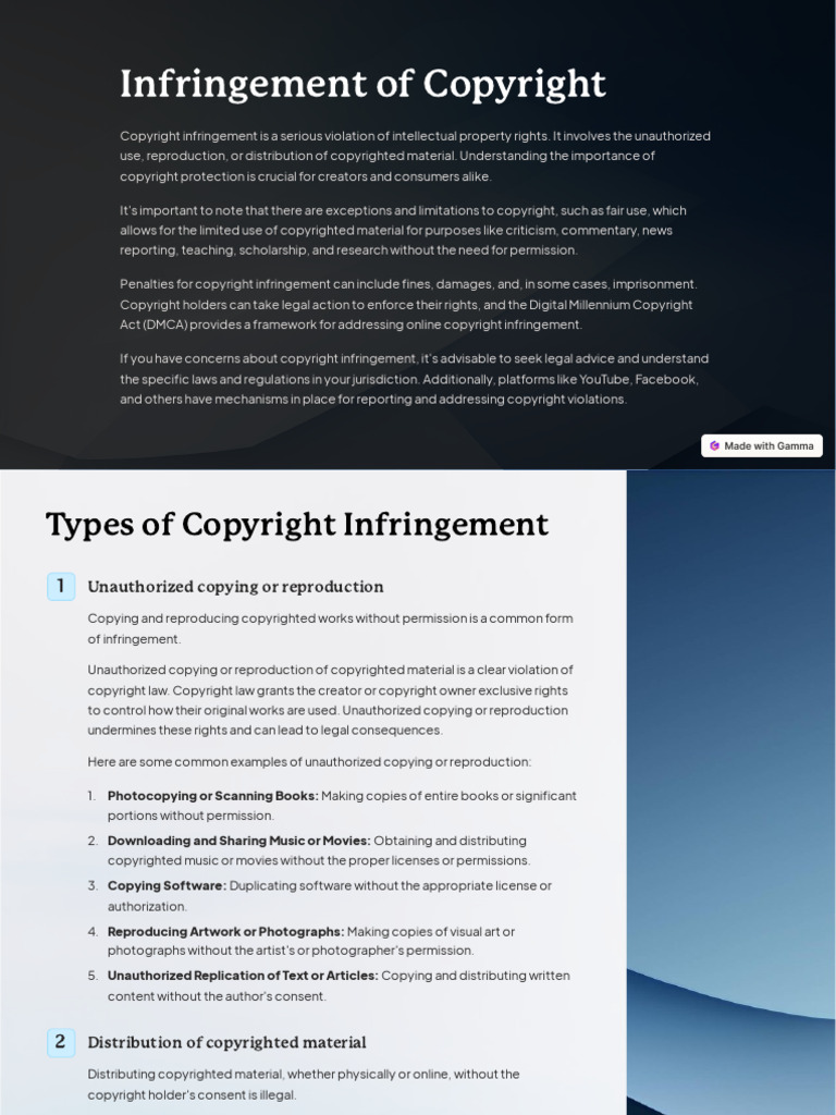 Infringement of Copyright | PDF | Copyright Infringement | Copyright