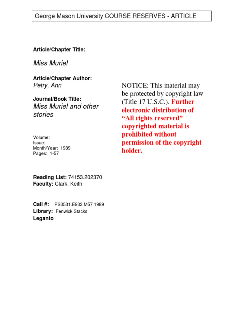 Petry Miss Muriel | PDF | Art | History