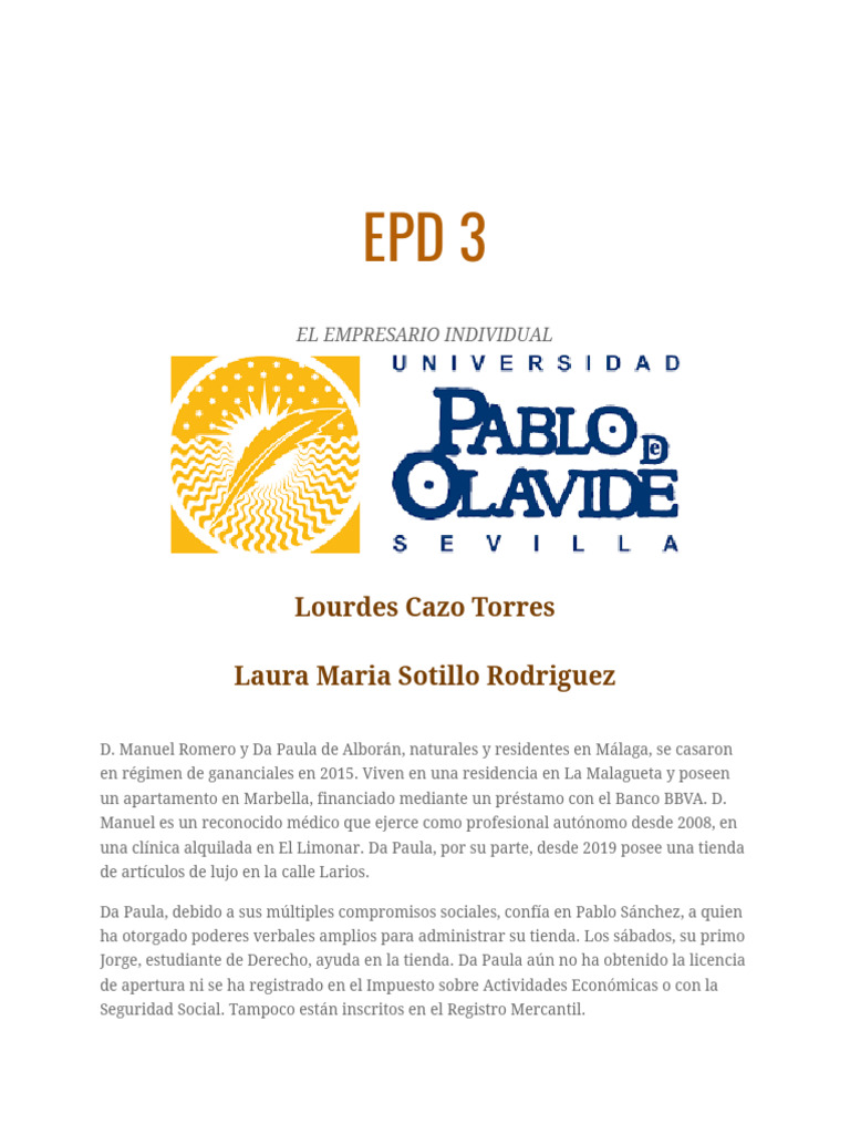 Epd 3 DM | PDF | Propiedad de la comunidad | Comercio