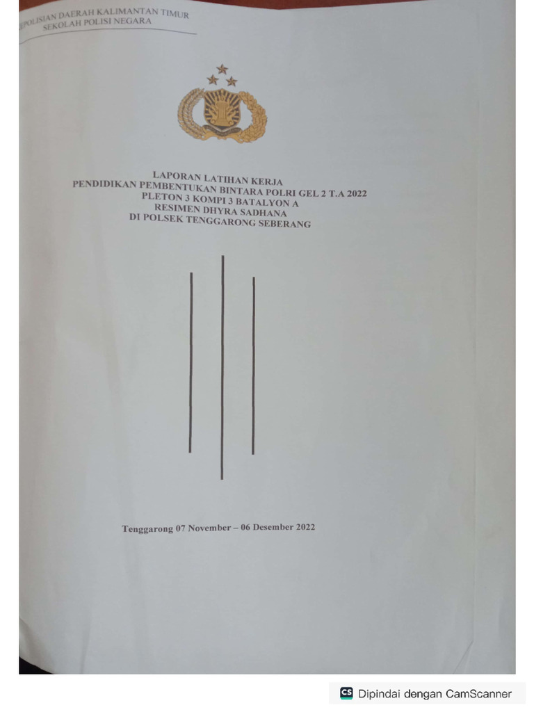 Contoh Laporan Latja | PDF