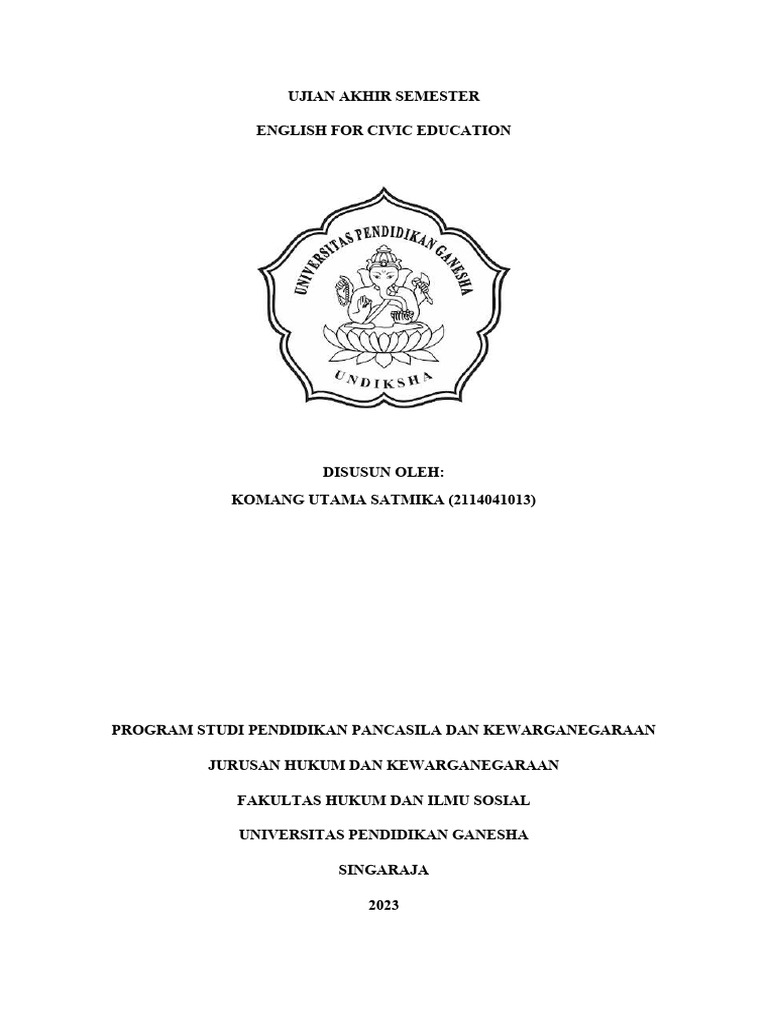 Uas Fix | PDF | Citizenship | Civics