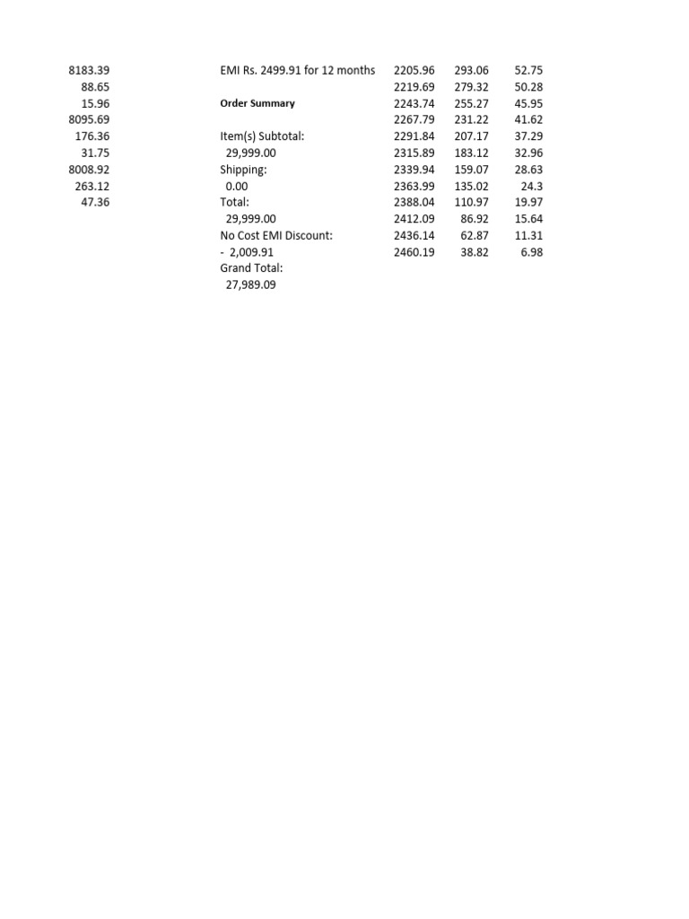 Amazon EMI Calculation CanBeRemoved | PDF