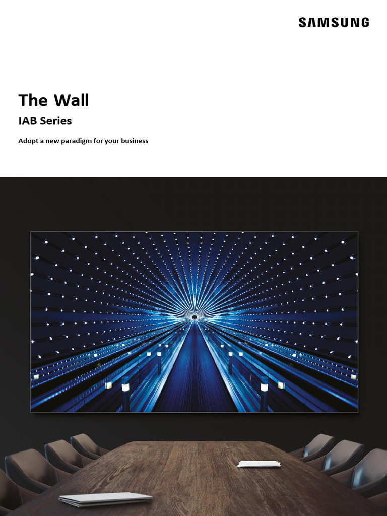 VideoWall - Samsung The Wall IAB Model | PDF | Image Resolution | Rgb ...