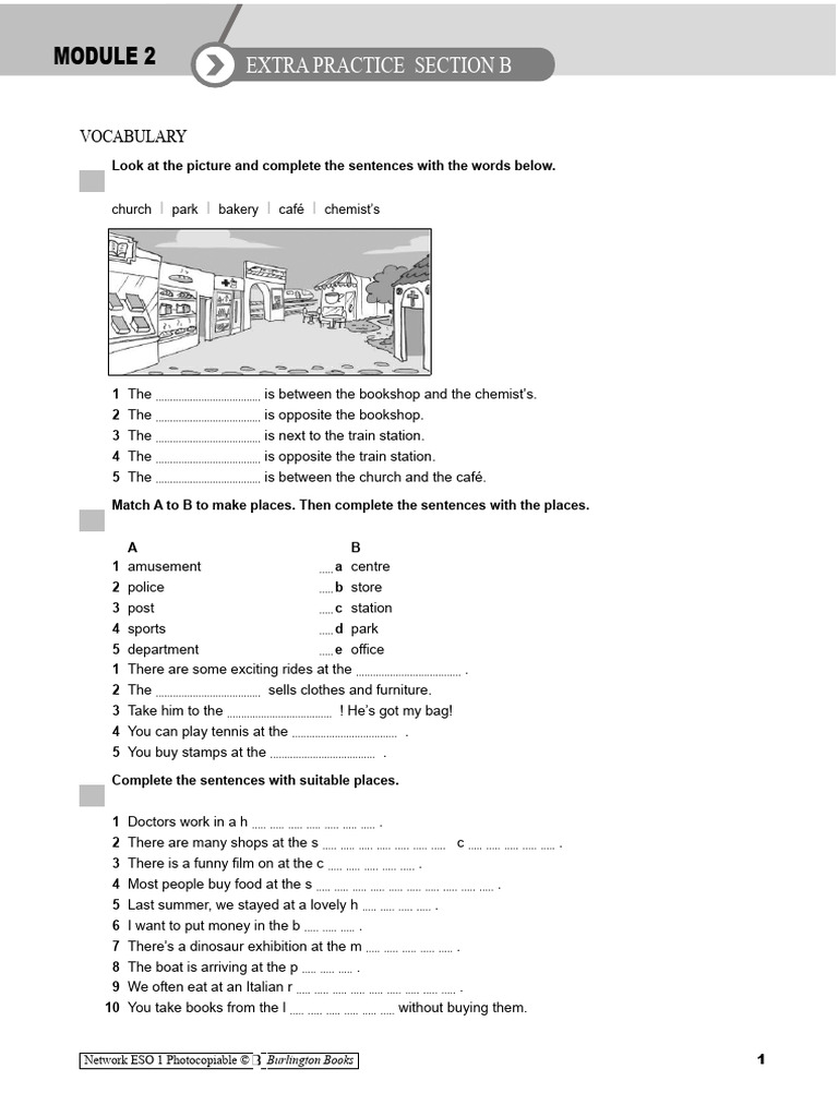 Vocabulary and Grammar Exercises | PDF | Linguistics