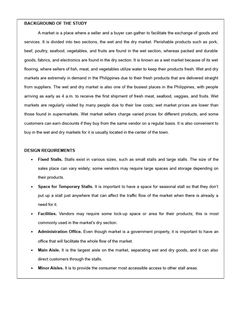 Wet and Dry Market Compress | PDF | Supermarket | Market (Economics)