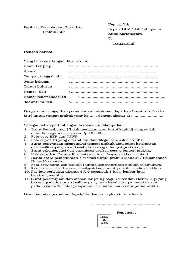 FORMULIR Praktek Dokter | PDF