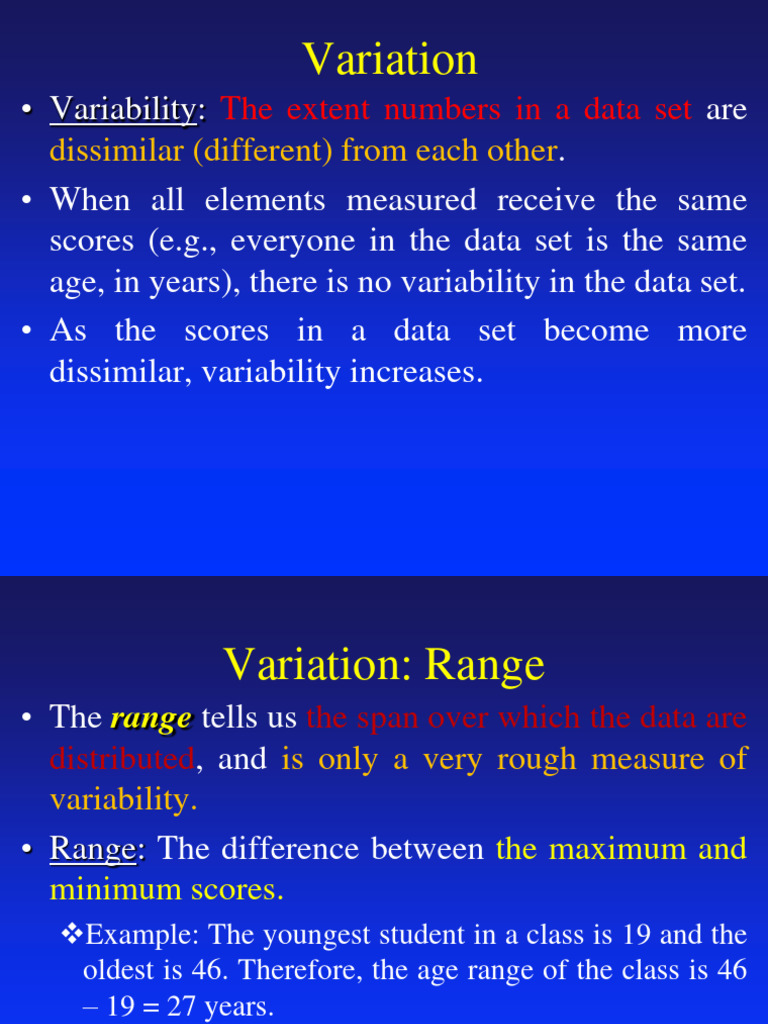 Lecture 4 | PDF | Variance | Standard Deviation