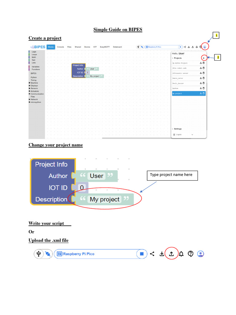 BIPES Project: MicroPython Setup Guide | PDF | Computers | Technology & Engineering