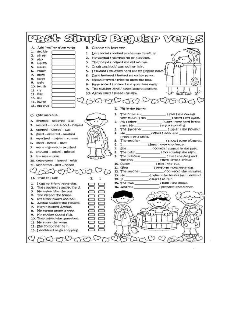 Past Simple (Regular Verbs) | PDF