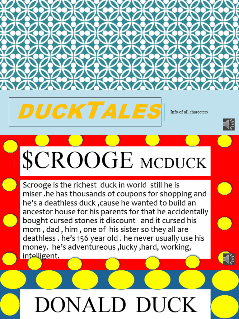 DuckTales Character Overview | PDF