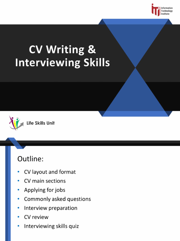CV Writing and Interviewing Skills - ITI - ITP - Students | PDF