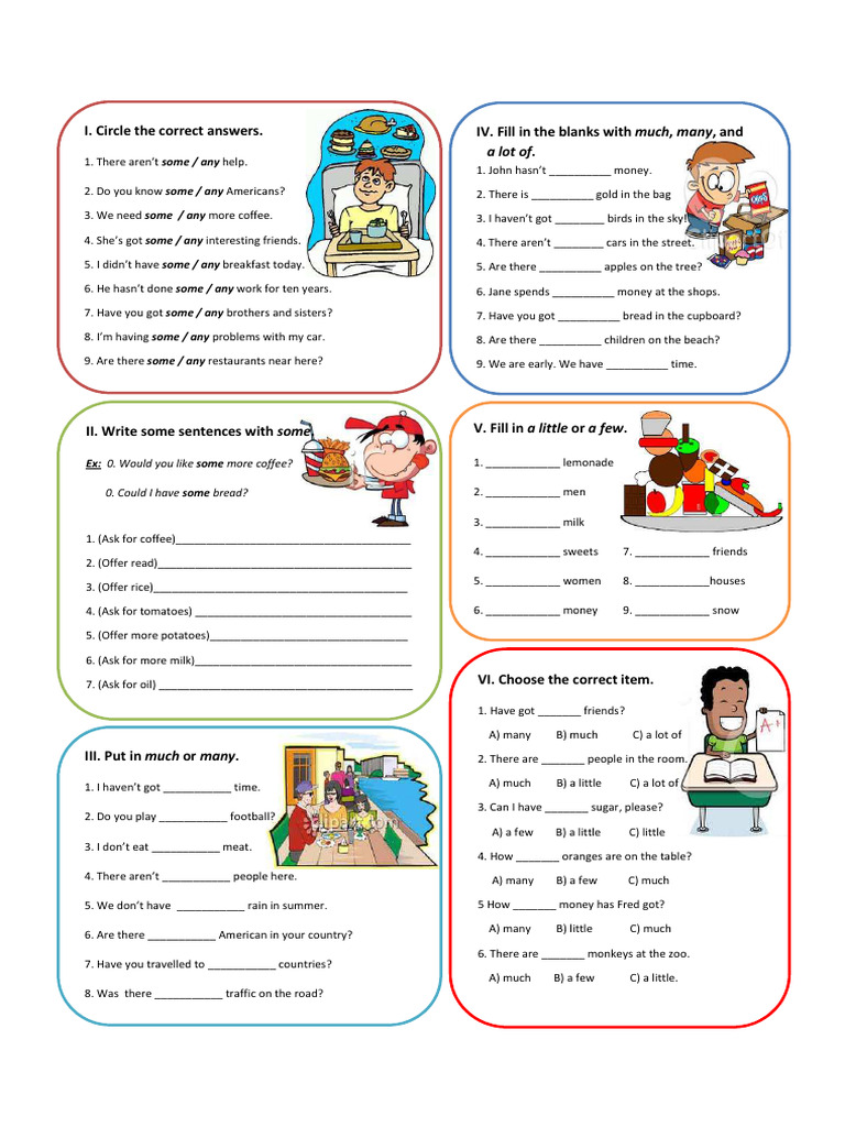 Quantifiers Schede | PDF | Food And Drink | Foods
