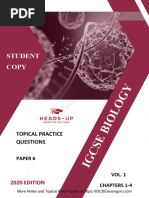 IGCSE Biology (0610) Paper 2 (Extended) : Topical Past Paper Questions Workbook | PDF ...