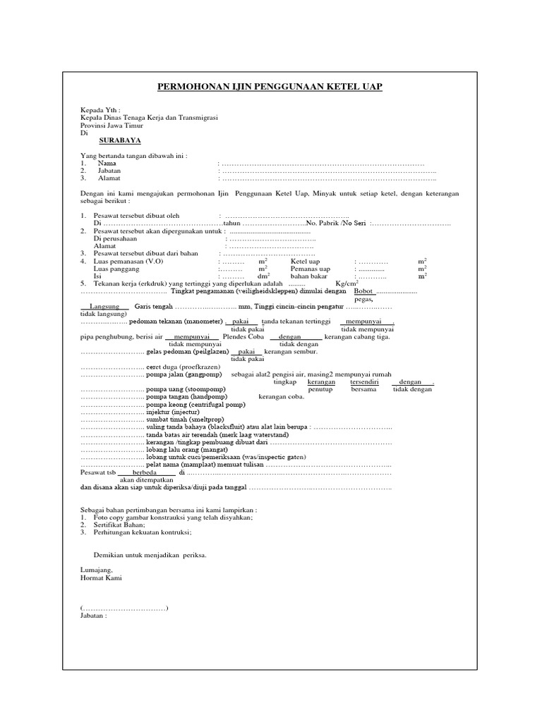 Formulir Riksa Uji K3.1-1 | PDF