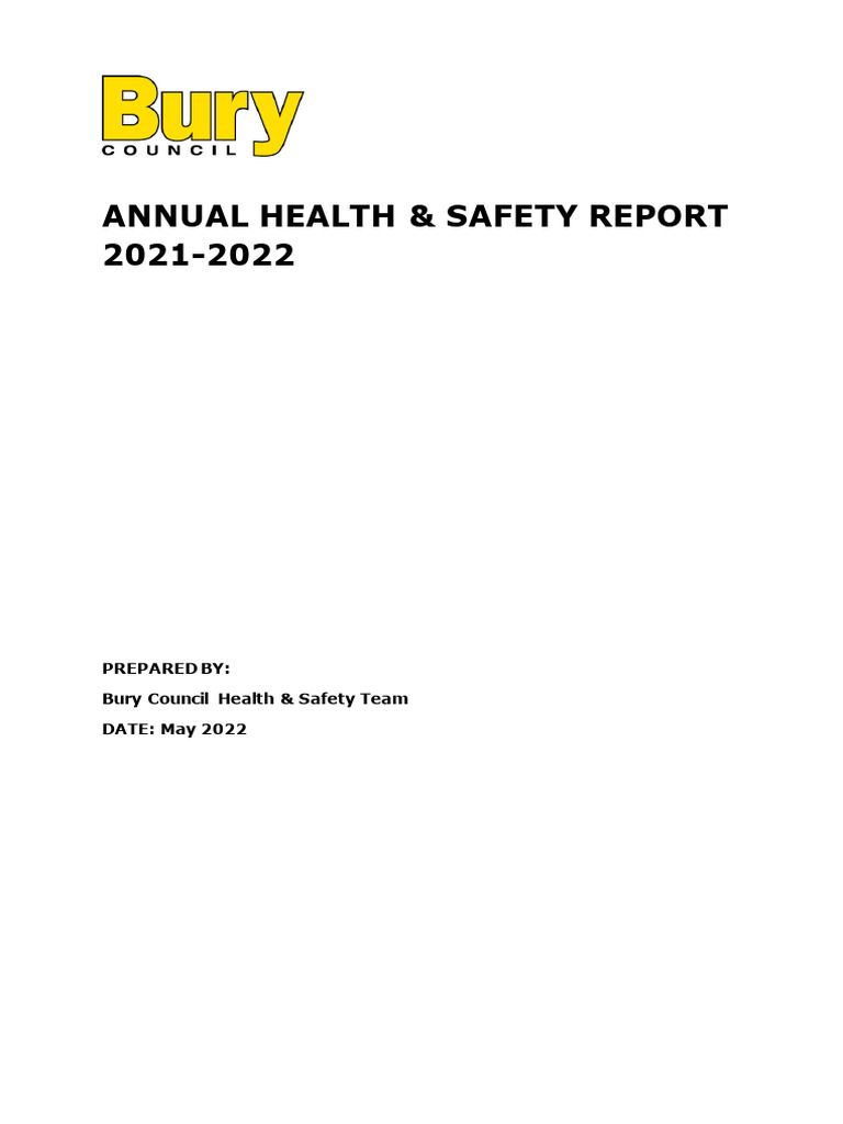 Health and Safety Annual Report - Appendix 1 | PDF | Occupational ...