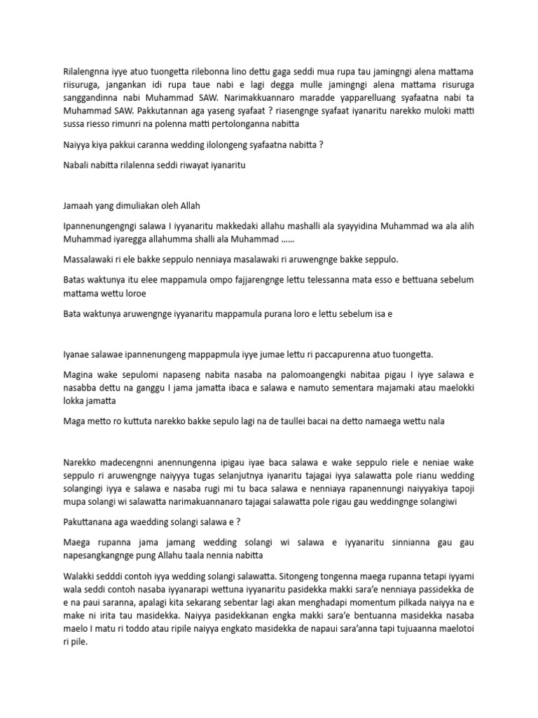 Syafaat Nabi Muhammad dan Doa Salawat | PDF | Ilmu Sosial