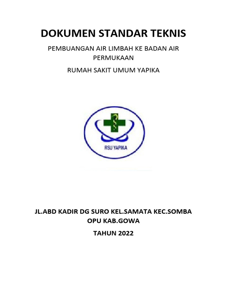 Dokumen Standar Teknis Limbah 2022 Untuk Pak Aswar | PDF