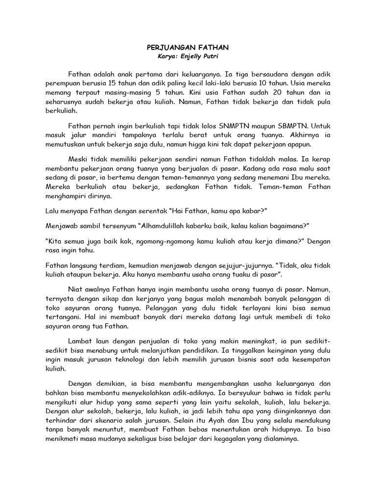 Perjuangan Fathan | PDF