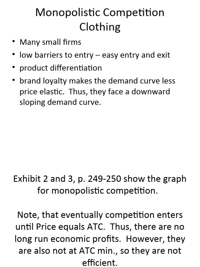 Monopolistic Competition | PDF | Profit (Economics) | Monopoly
