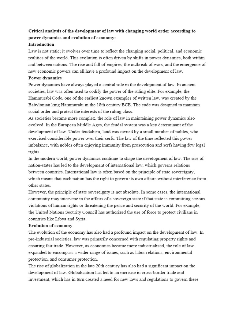 Changing World Order | PDF | Globalization | State (Polity) Changing World Order | PDF | Globalization | State (Polity)