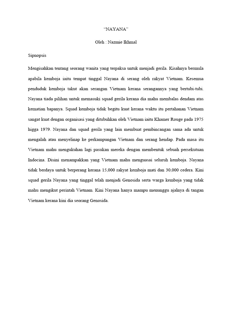 Skrip Patriotis Nayana | PDF | Fiksi Misteri, Thriller, & Kejahatan