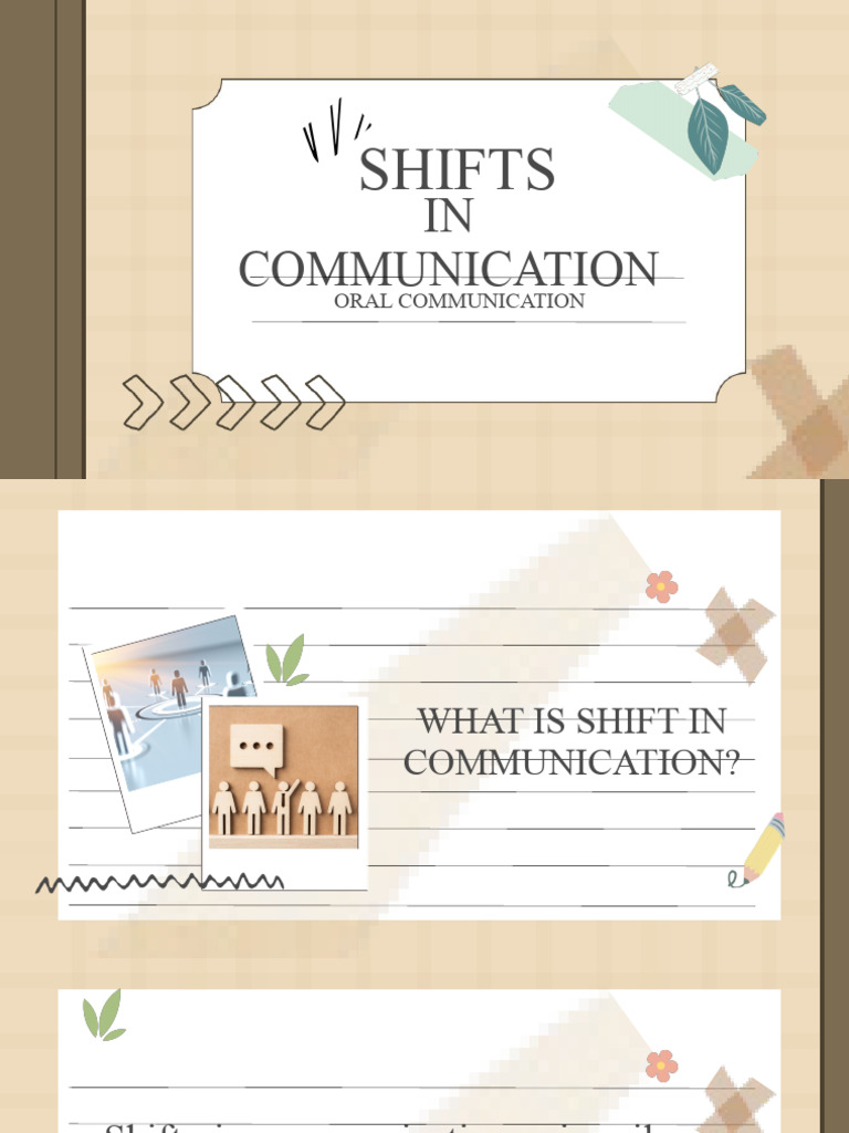 Shifts in Communication | PDF | Communication | Sentence (Linguistics)