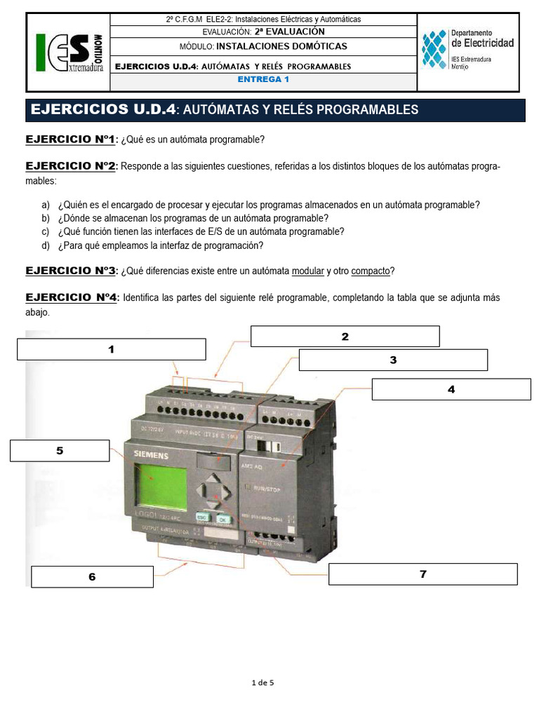 EJ04 - Alumnos - Entrega 01 - EJ01-EJ07 | PDF | Relé | Informática