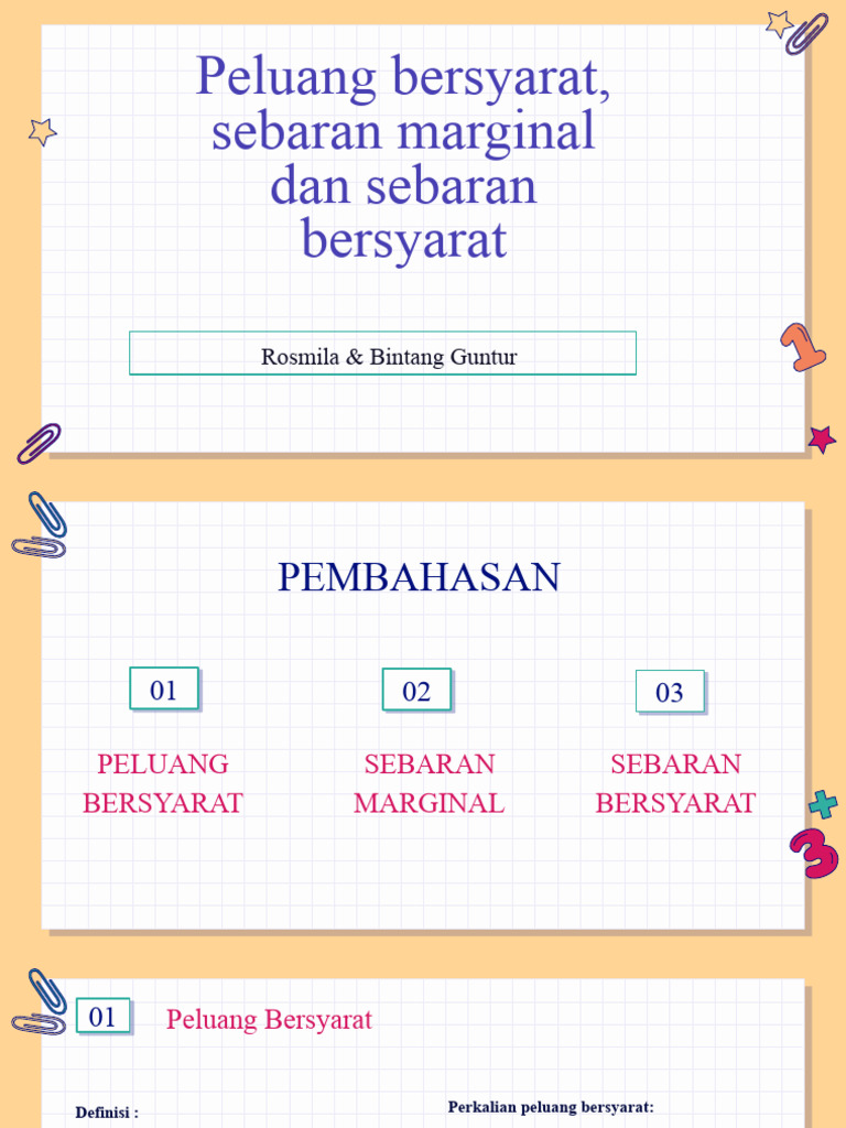 Peluang dan Sebaran Bersyarat dalam Statistika | PDF