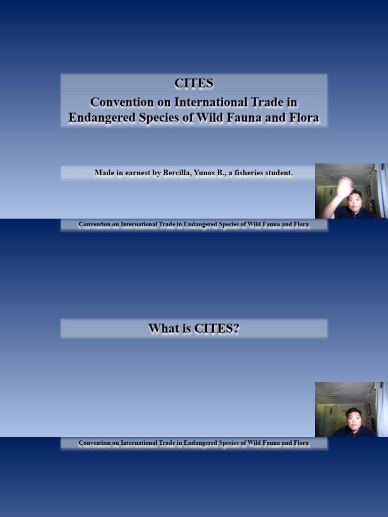 CITES Report | PDF | Endangered Species | Cites