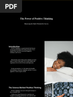 The Power of Positive Thinking | PDF | Optimism | Mindset