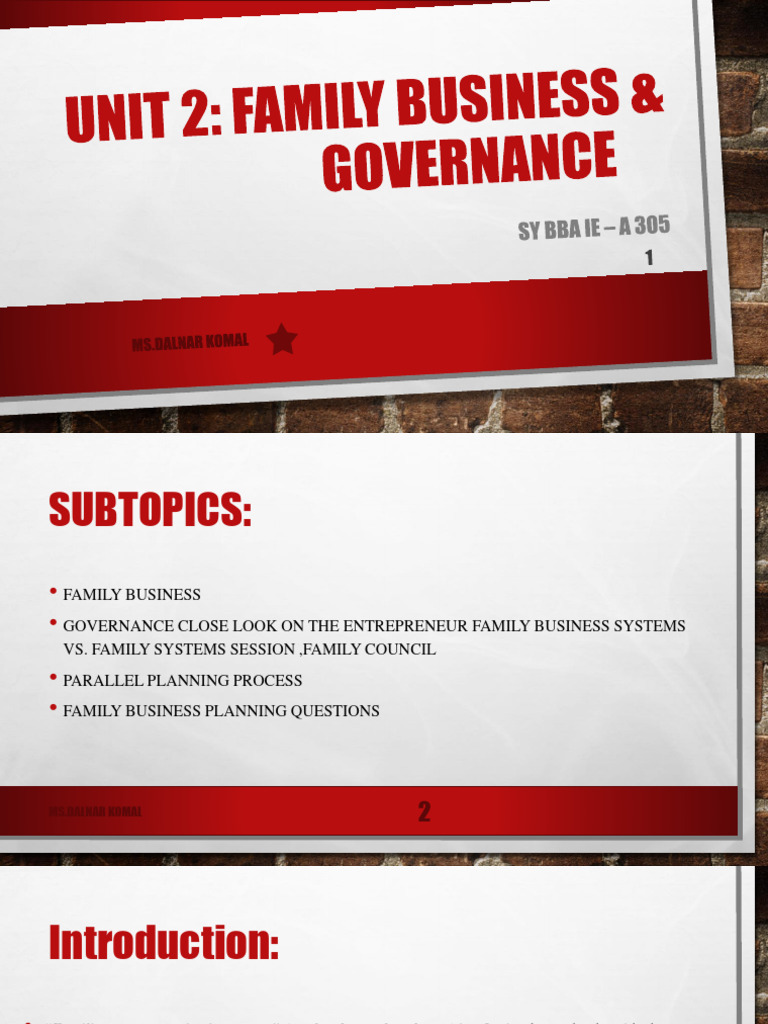 Family Business Governance Guide | PDF | Family | Employment