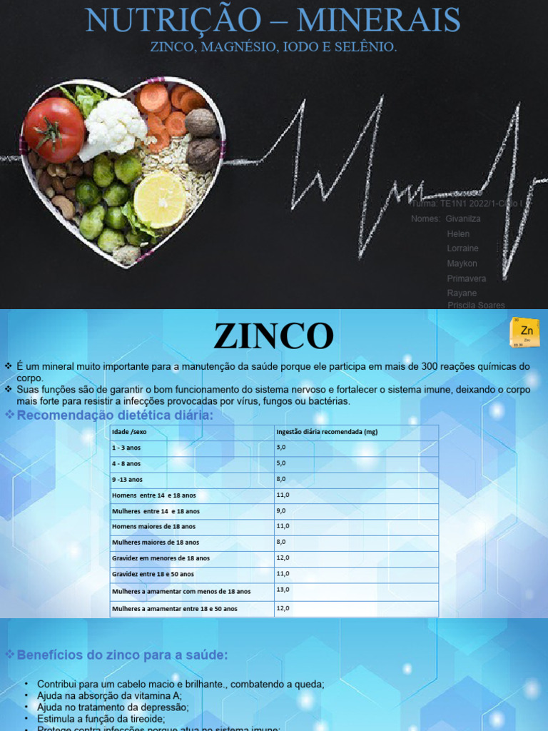 Nutrição Minerais Pdf Tireoide Magnésio