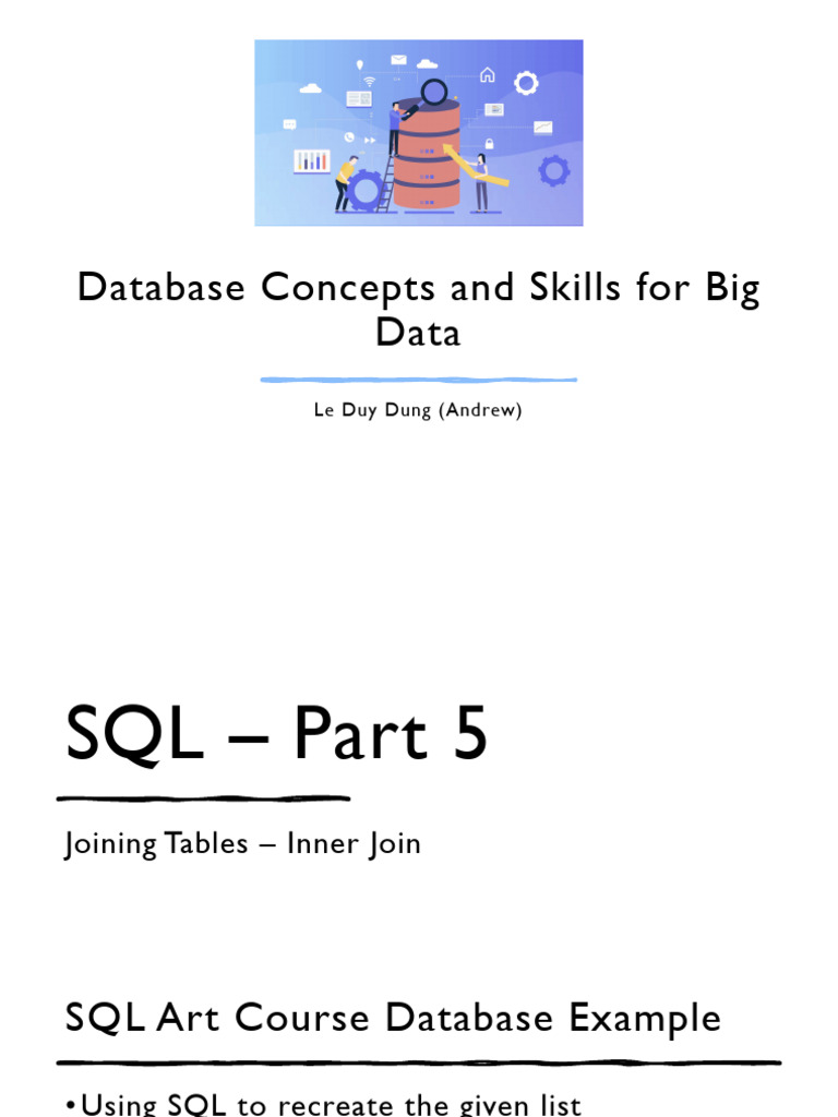Part 5 Joining Tables Inner Join Pdf Databases Table Database 5069