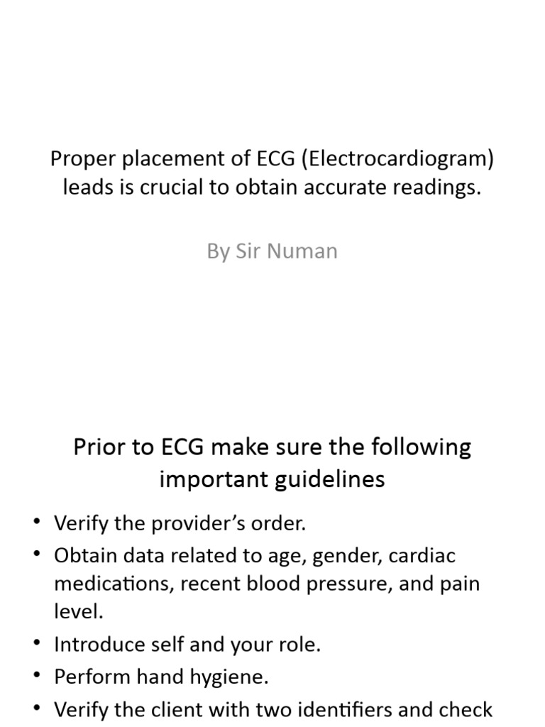 ECG Lead Placement Guide | PDF | Electrocardiography | Medical Specialties