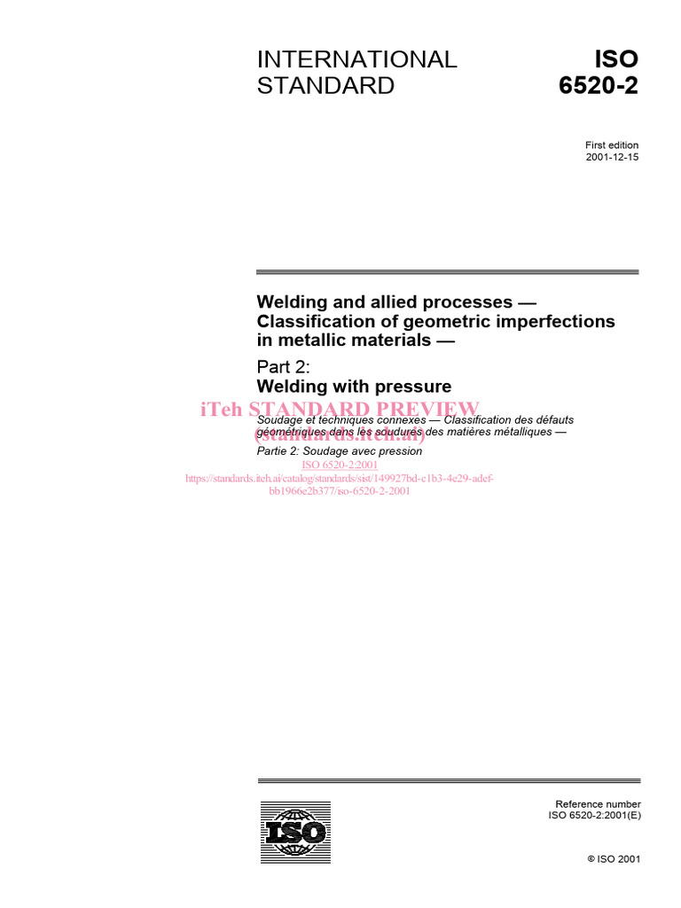 Iso 6520 2 2001 | PDF | International Organization For Standardization ...