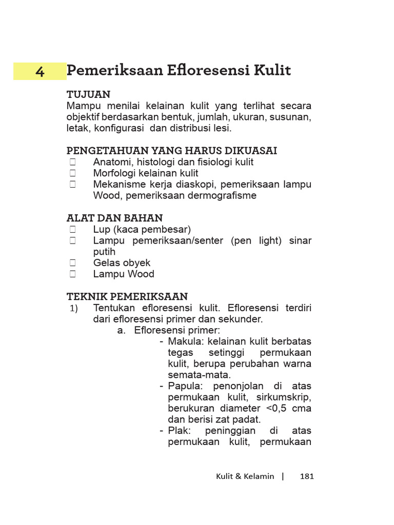 Efloresensi Kulit | PDF