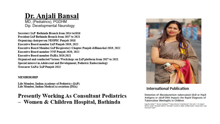 Anjali CV Slide | PDF