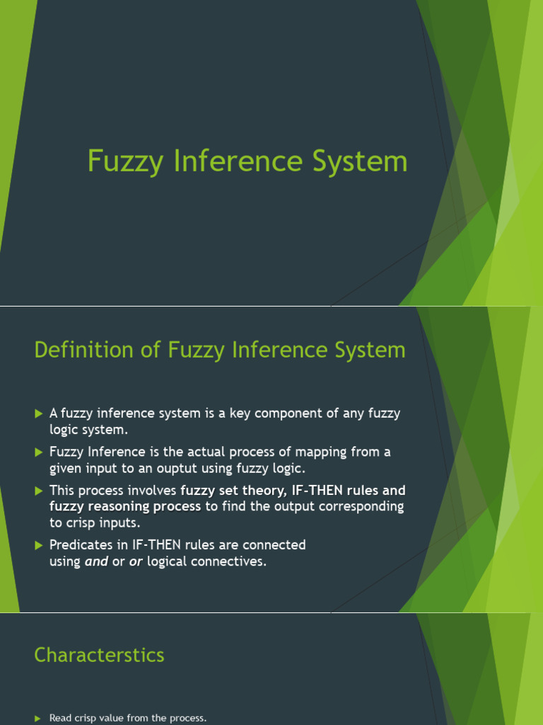 Fuzzy Inference System Pdf Fuzzy Logic Theoretical Computer Science