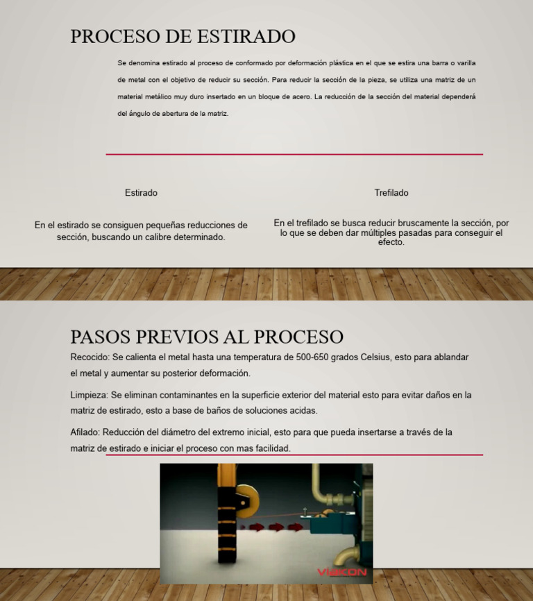 Proceso de Estirado y Trefilado de Metales | PDF