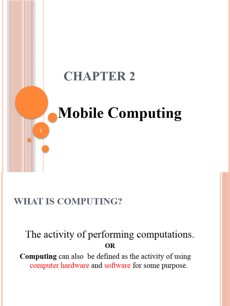 Chapter 2 Mobile Computing Pdf Tablet Computer Mobile Device