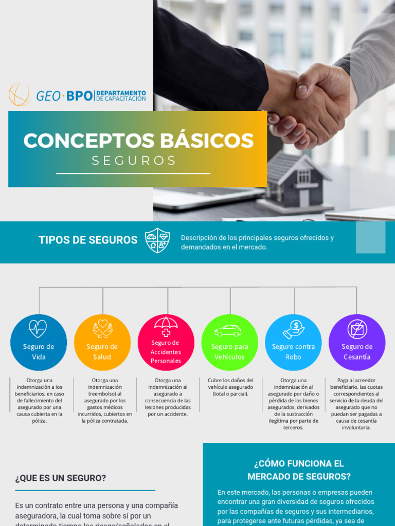 Conceptos Clave de Seguros y Coberturas | PDF | Póliza de seguros | Seguro
