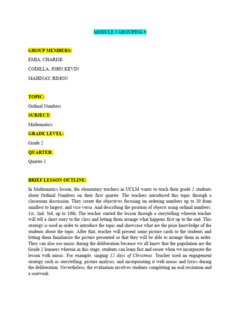 Final (Module 3 Grouping 9) | PDF Final (Module 3 Grouping 9) | PDF