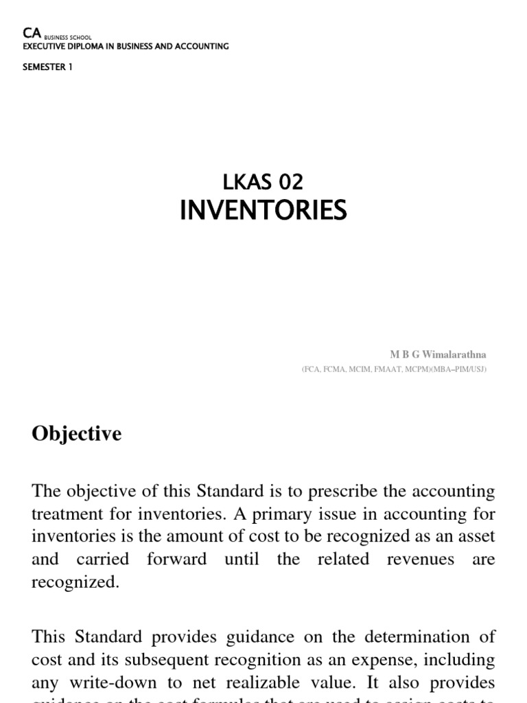 Lkas 02 | PDF | Inventory | Cost