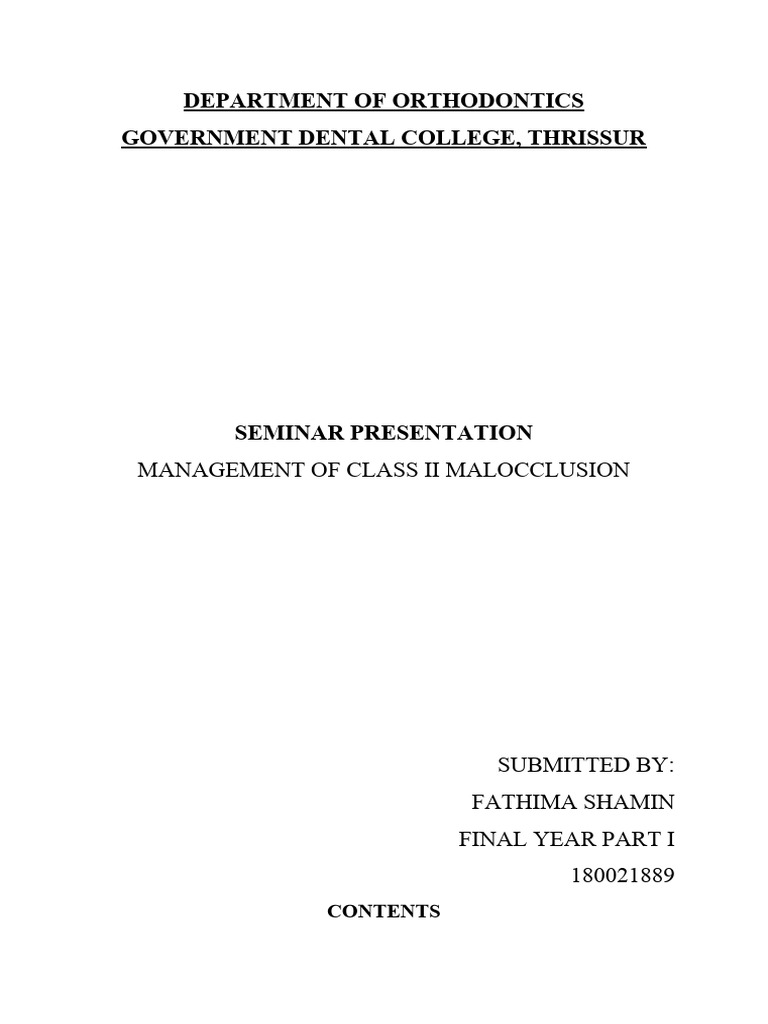 Ortho DTP | PDF | Dentistry Branches | Face