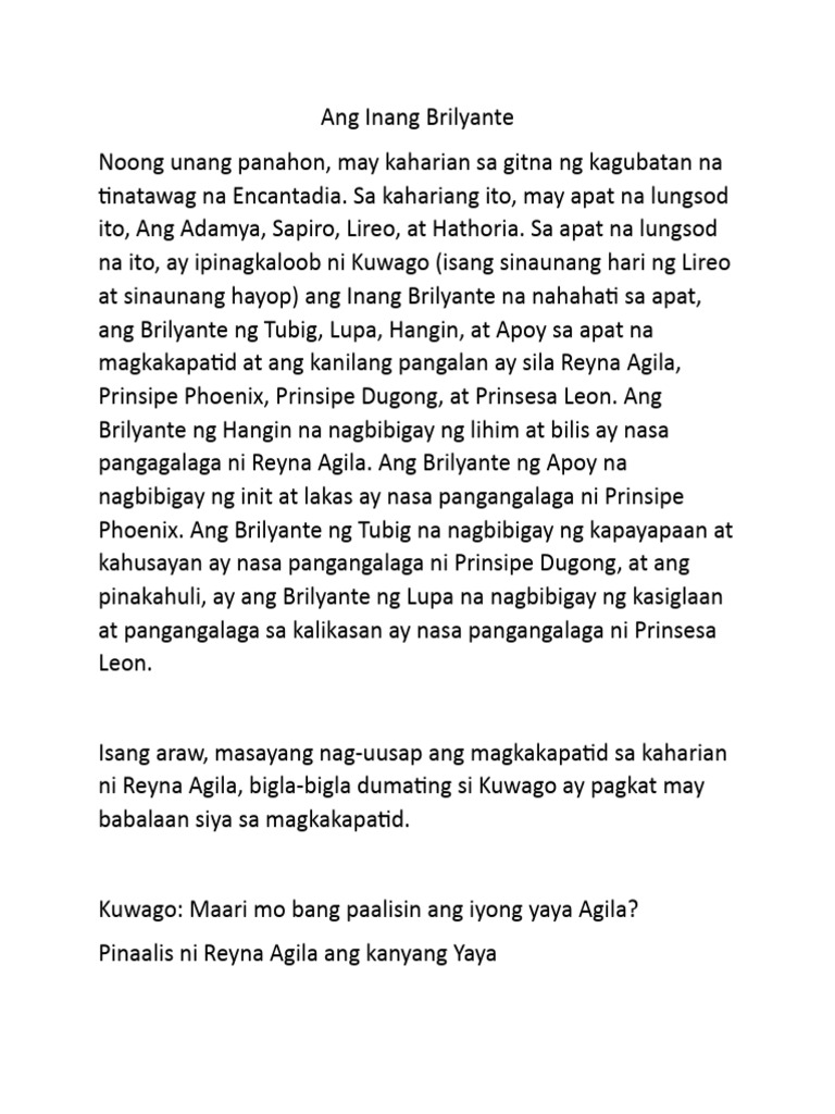 Ang Inang Brilyante | PDF