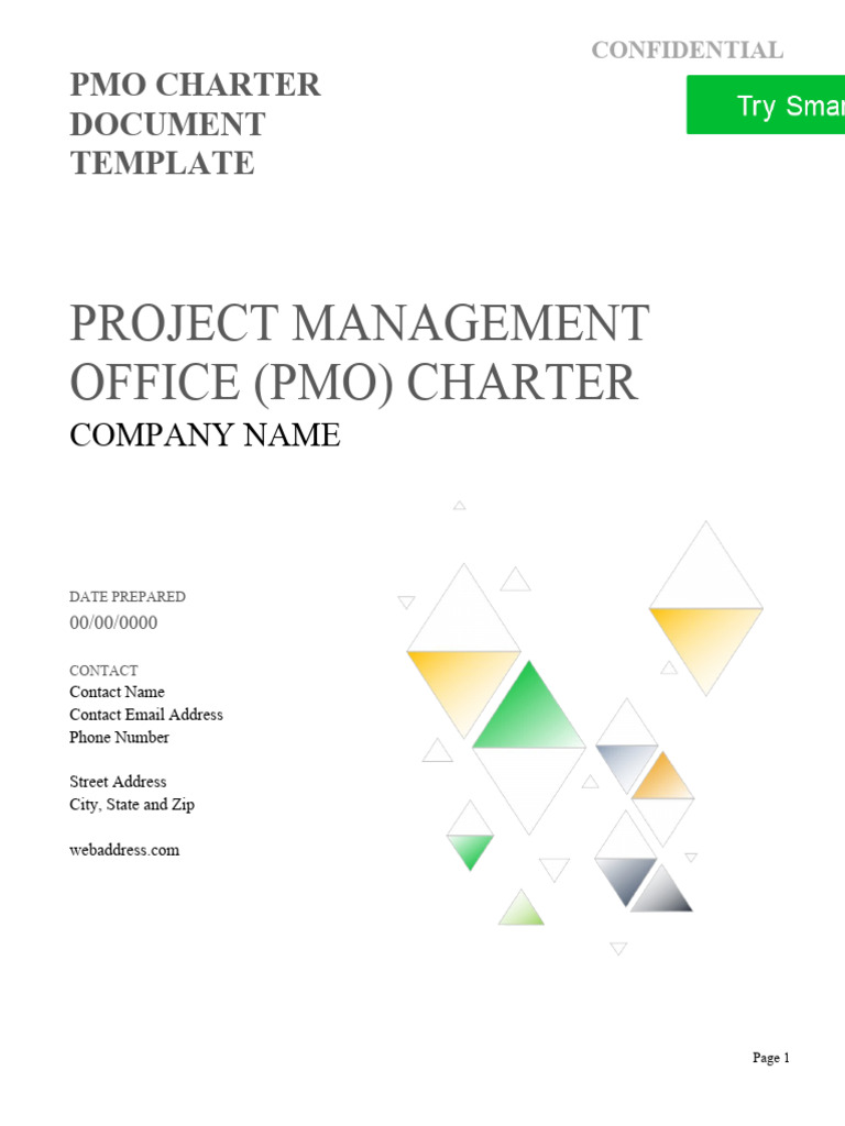 PMO Charter Document Template | PDF | Information | Information Technology